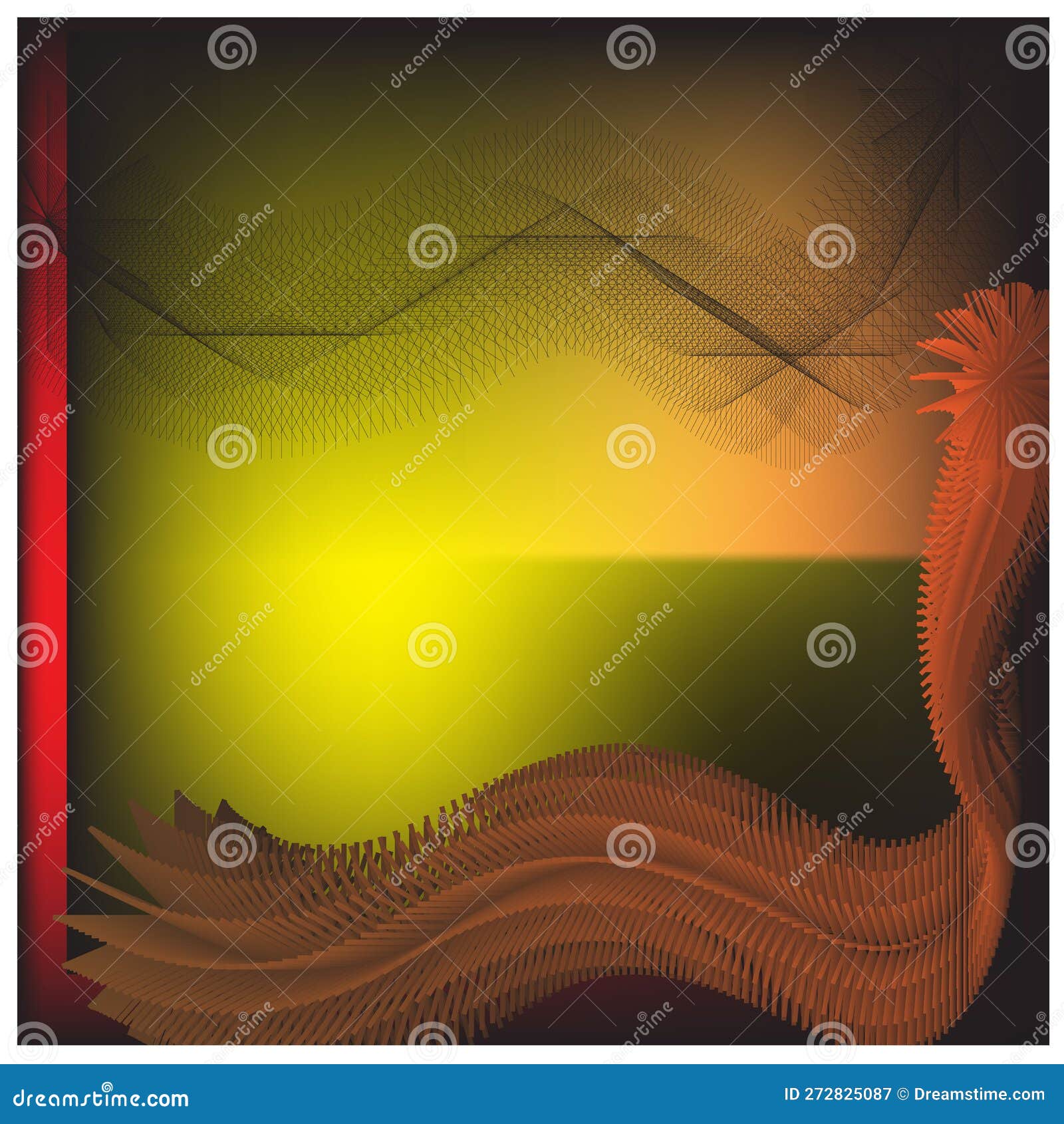 Abstract Gradient Background with Blend Tree. Stock Illustration ...