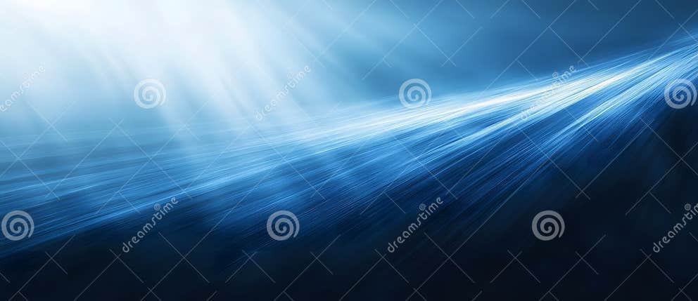 Abstract Blue Gradient Background with Light Rays Stock Illustration ...
