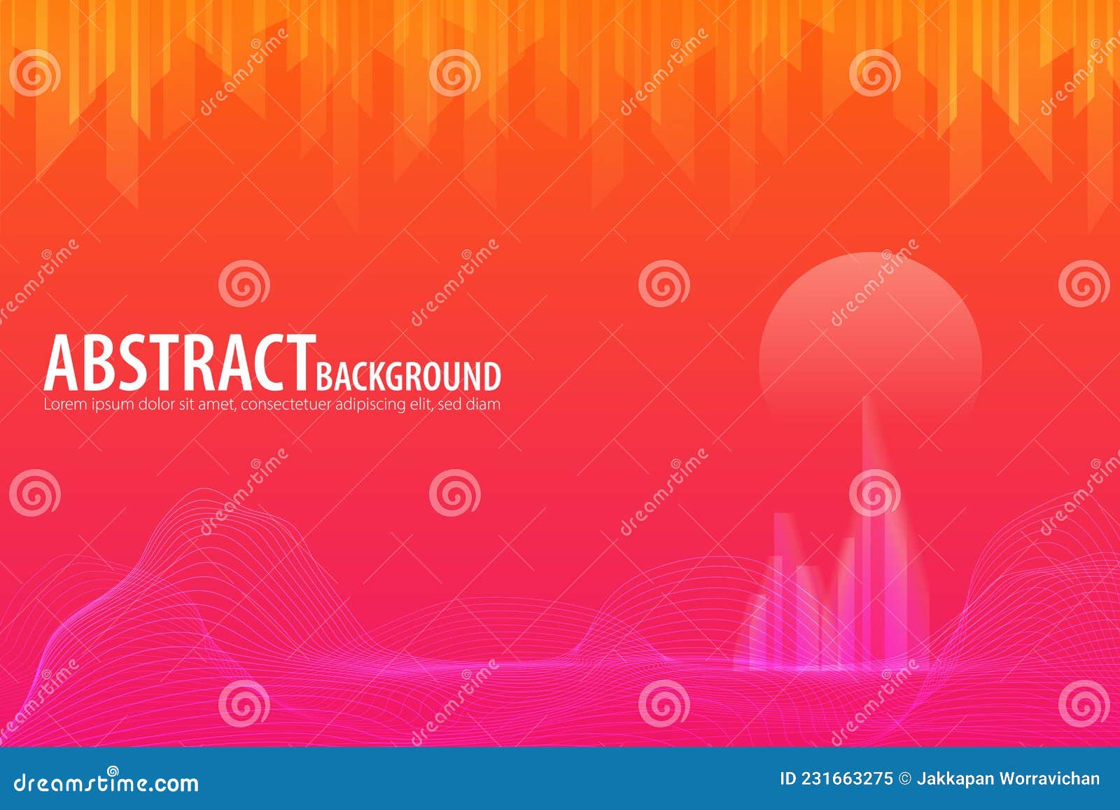 Abstract Gradient Background Element Color Web Banner Illustration ...
