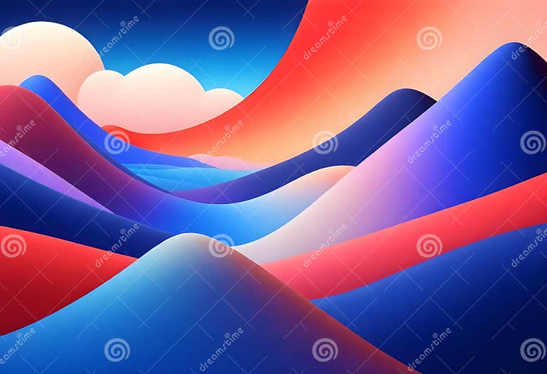 Abstract Gradient Background, HD Gradient Wallpaper Stock Illustration ...