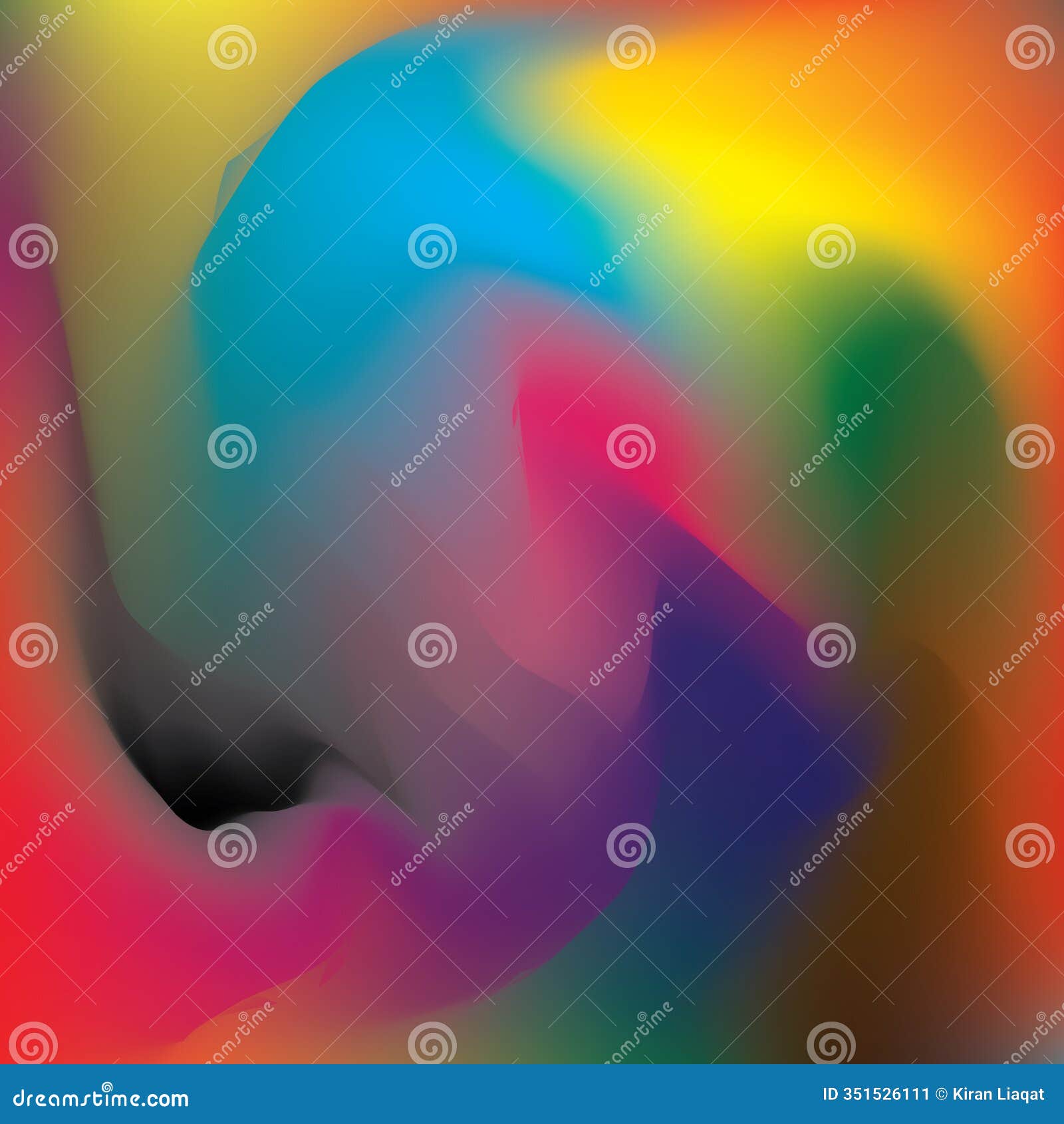 Abstract Gradient Background Nice Vector with Multi Colors Stock ...