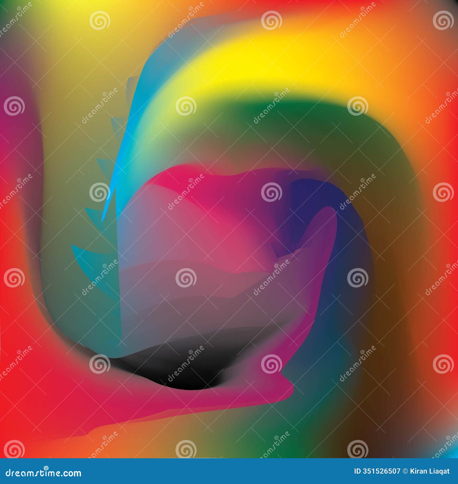Abstract Gradient Background Nice Vector with Multi Colors Stock ...