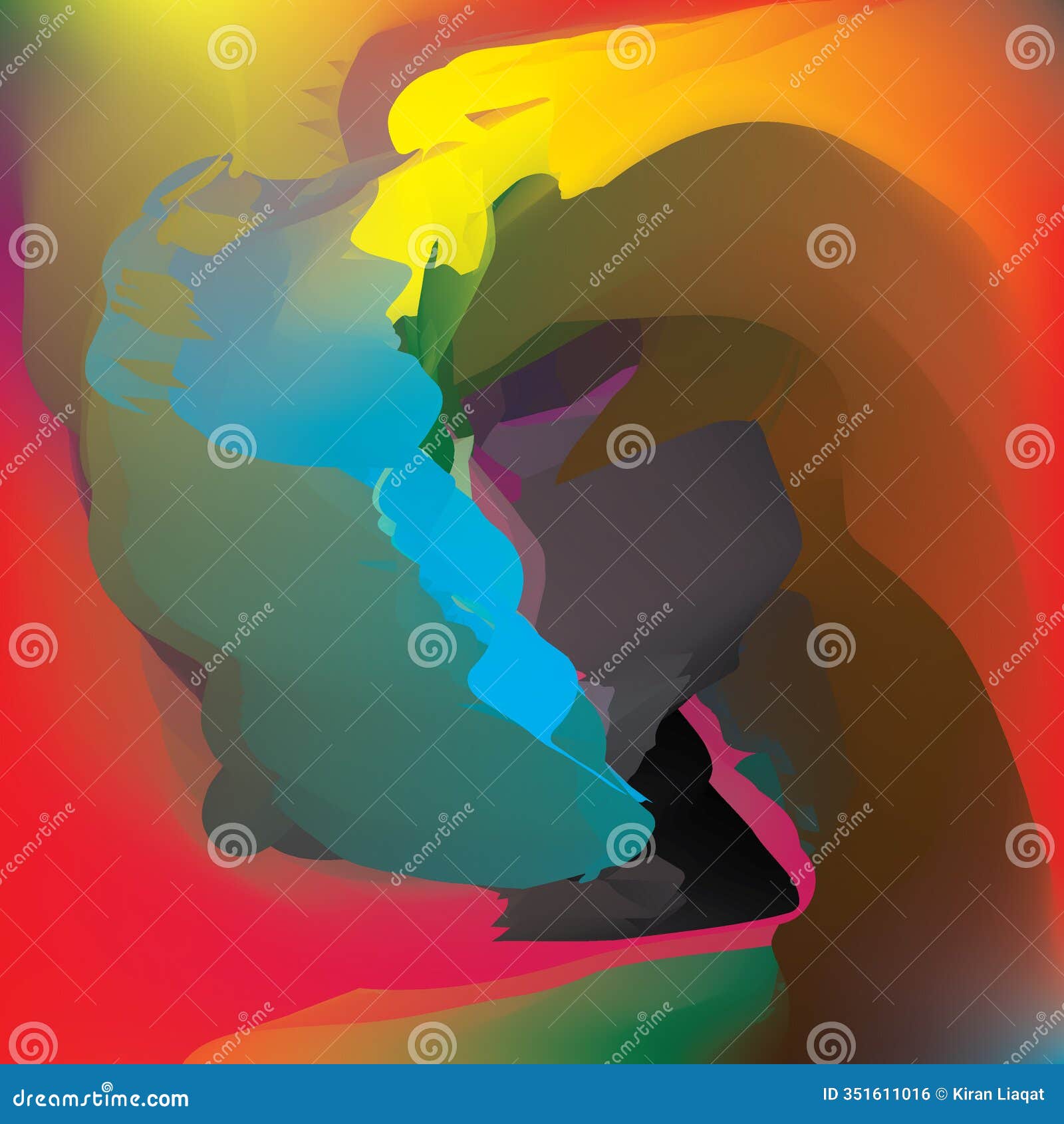 Abstract Gradient Background Nice Vector with Multi Colors Stock ...