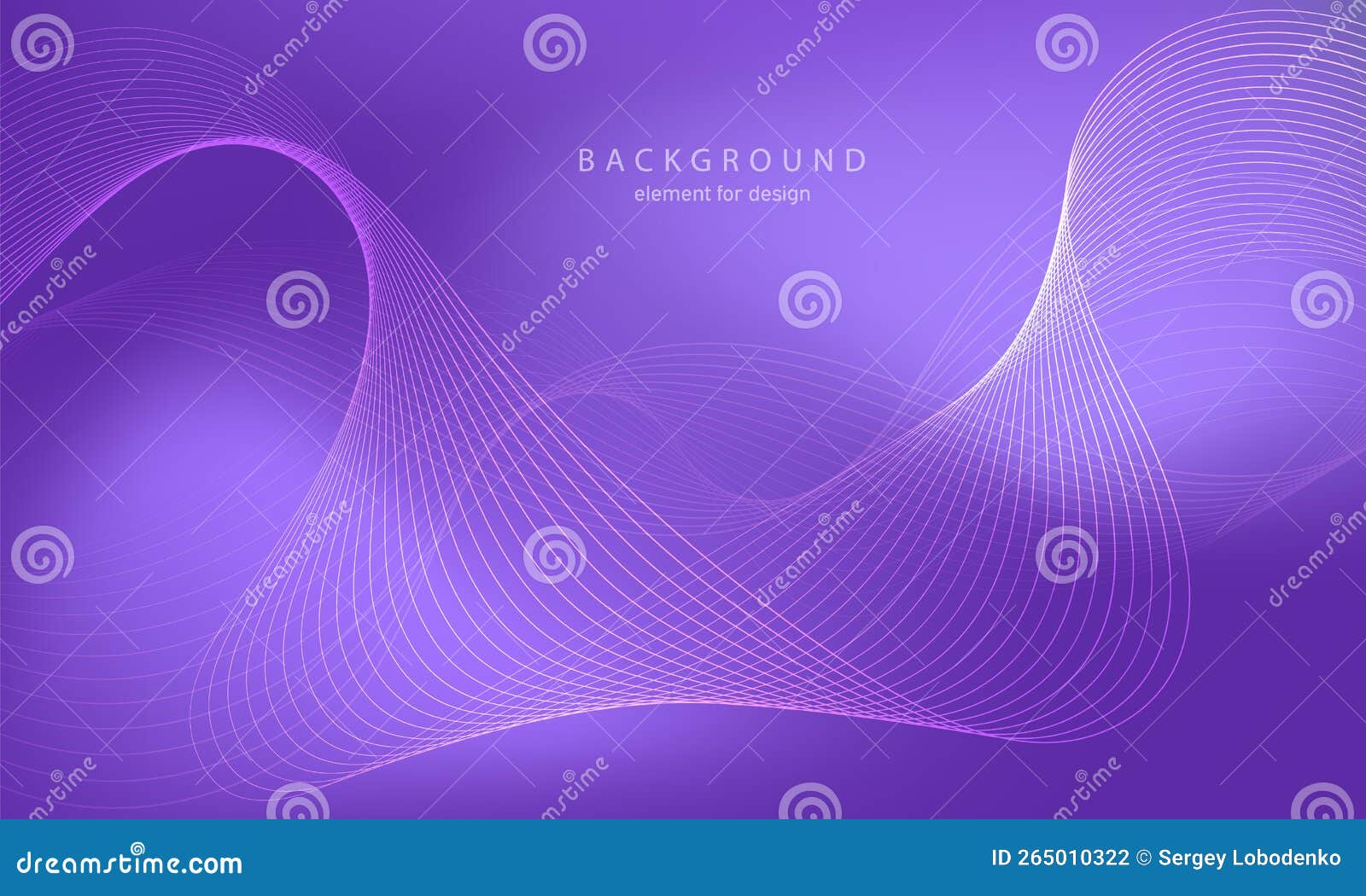 Abstract Gradient Background. Wave Element for Design. Digital ...