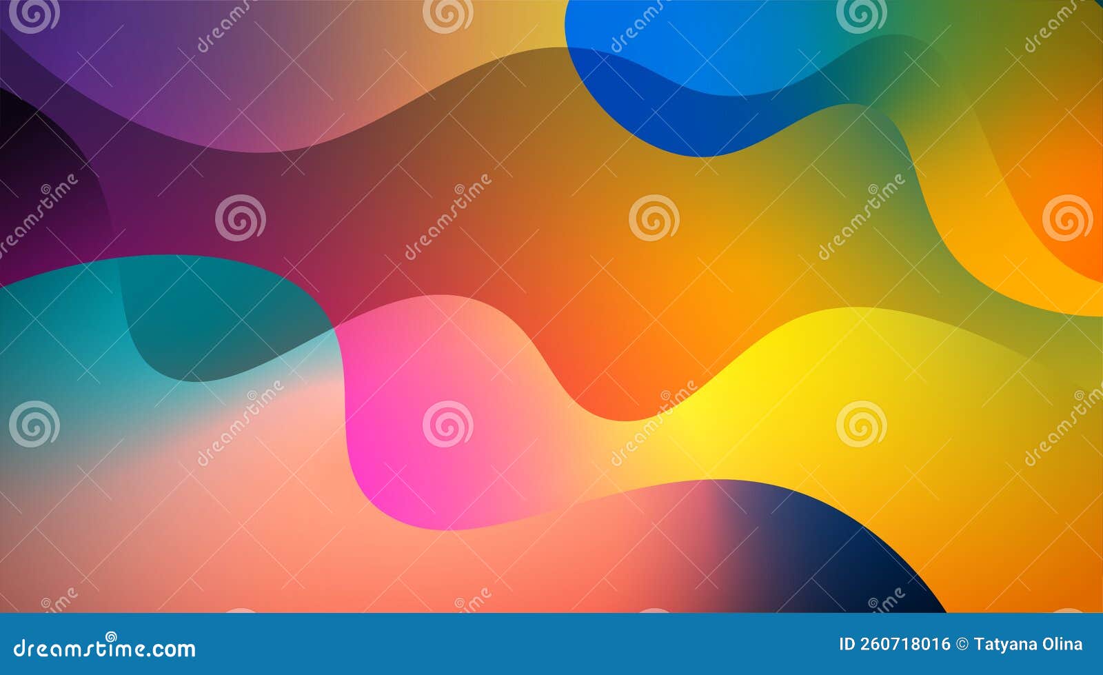 Abstract Gradient Background with Waves Shapes Stock Vector ...