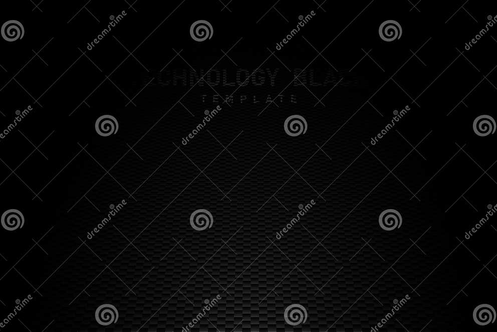 Abstract Gradient Black Square Pattern of Technology Perspective Design ...