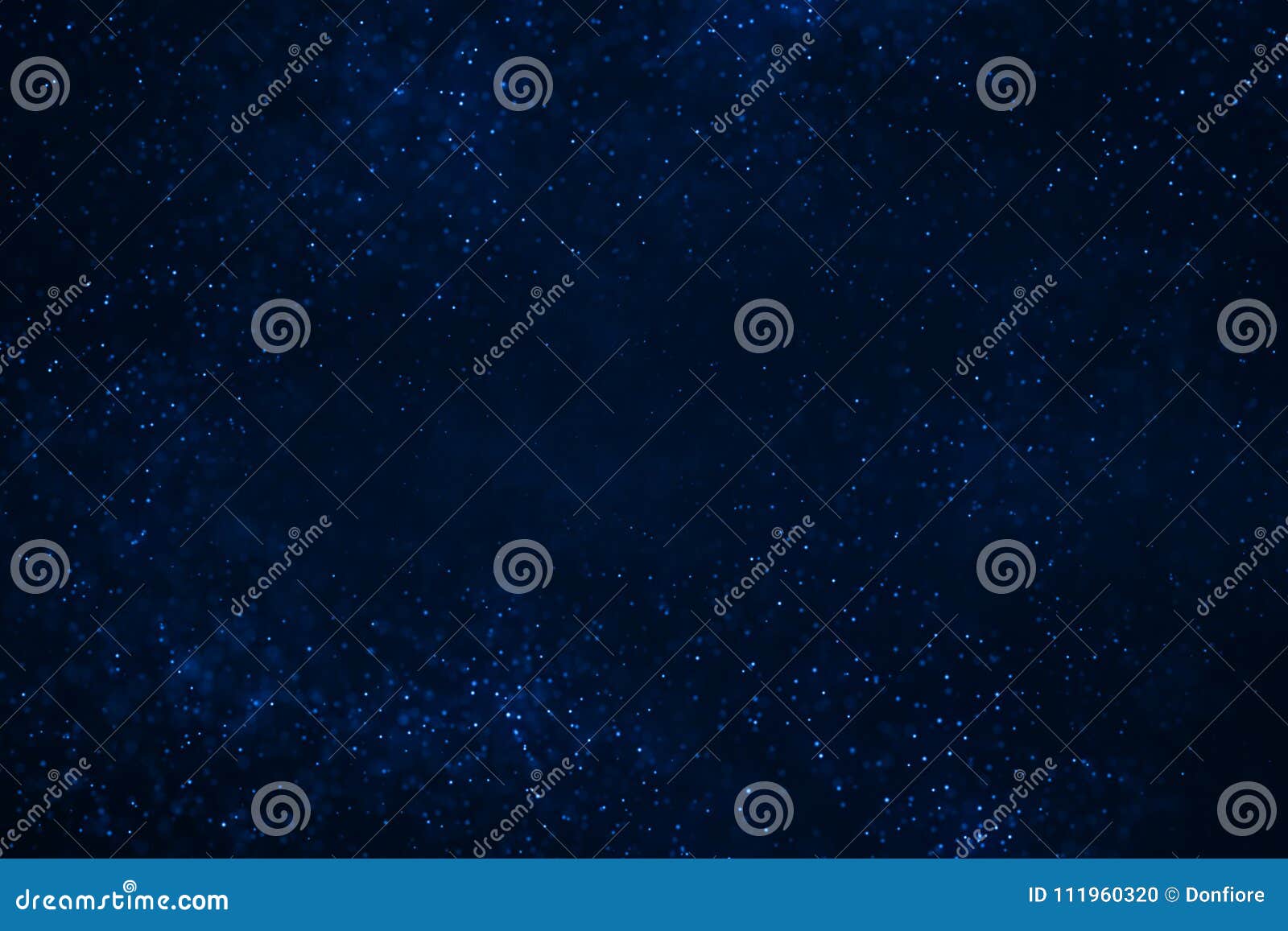 Abstract Gradient Blue Background with Bokeh and Particles Flowing ...