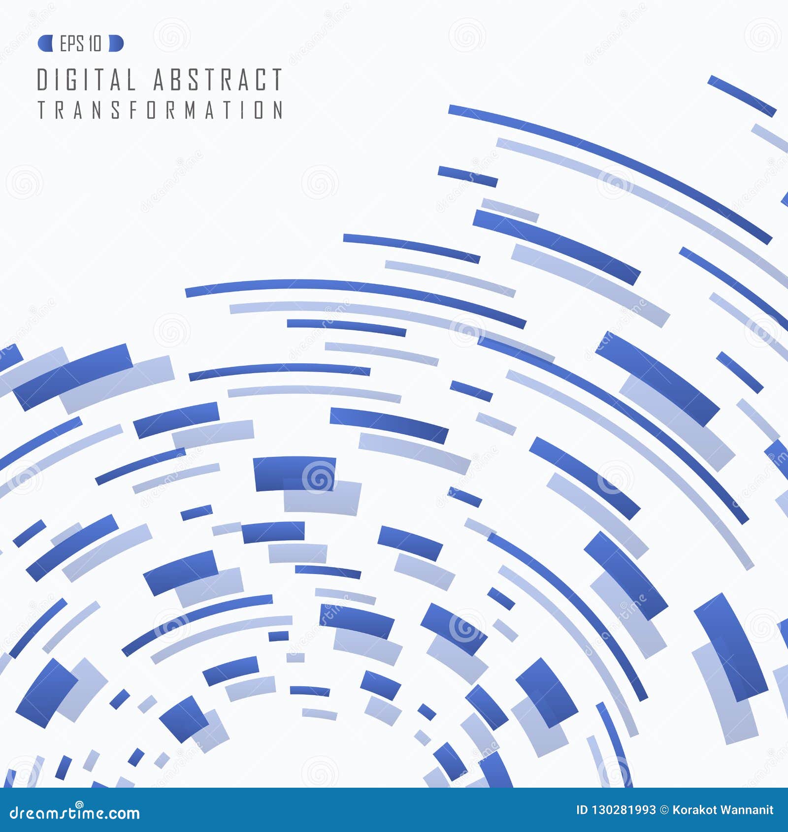 Futuristic Square Pixels Technology Background. Cartoon Vector ...