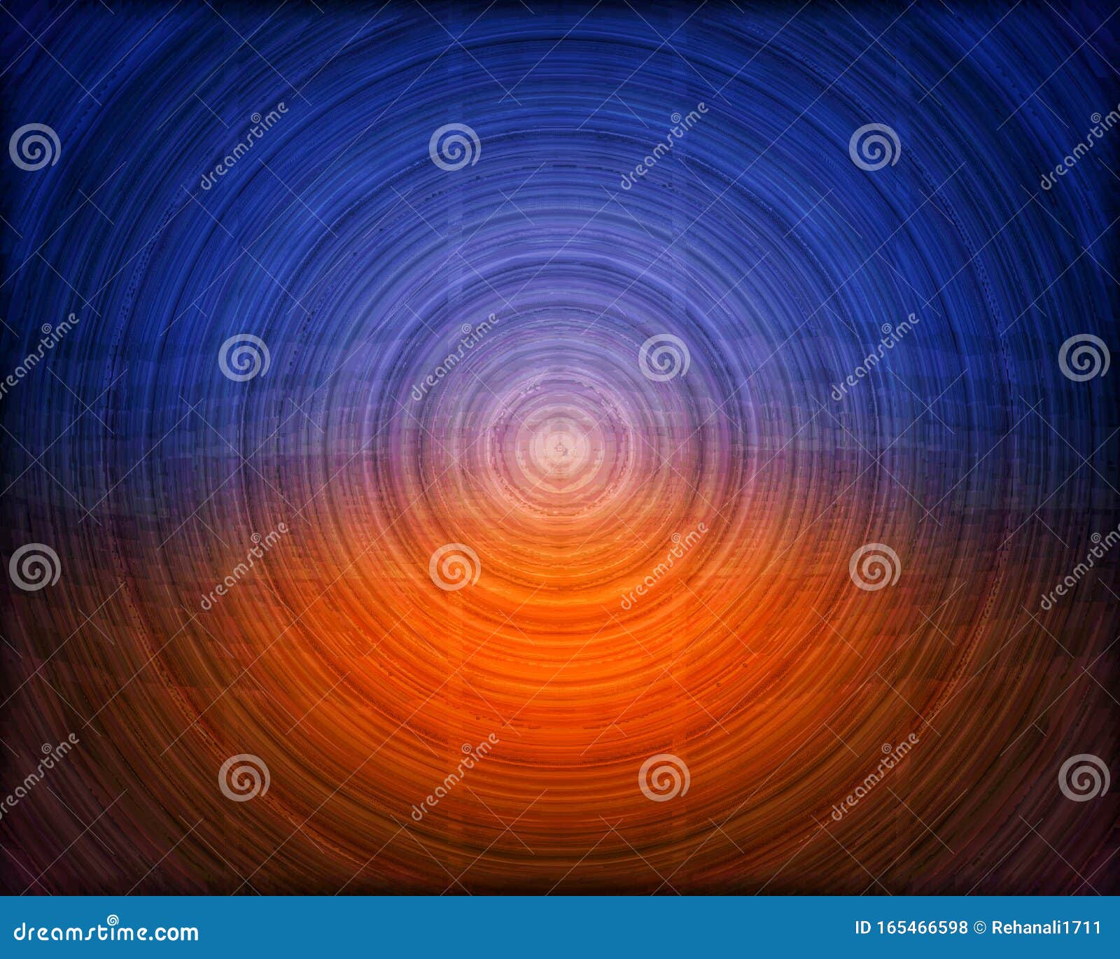 Abstract Gradient Blue Orange Color with Circle Pattern Background ...