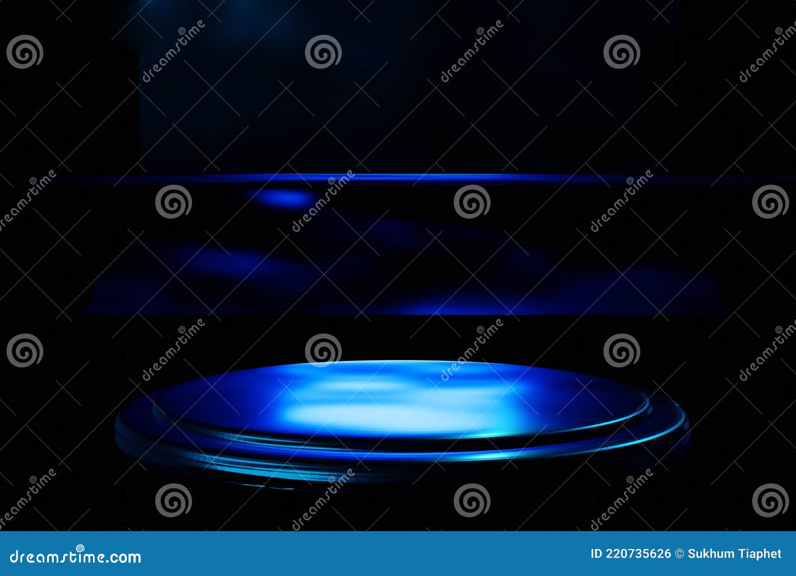 Abstract Gradient Blue Stage Background Stock Illustration ...