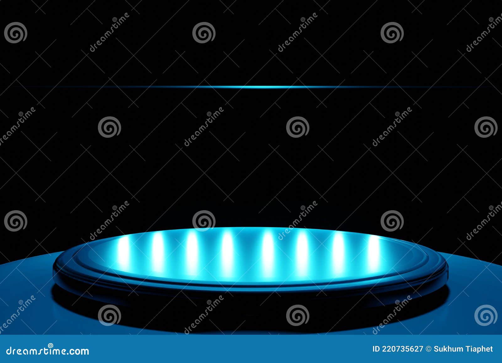 Abstract Gradient Blue Stage Background Stock Illustration ...