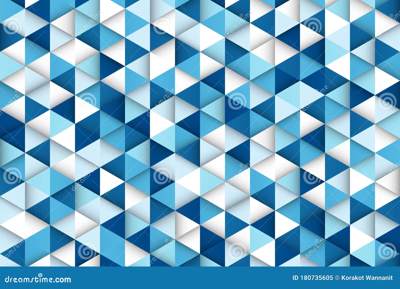 Abstract Gradient Blue of Technology Triangle Pattern Design Background ...
