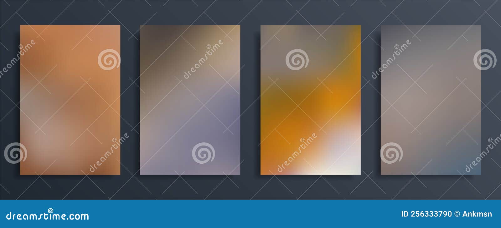 Abstract Gradient Blurred Background in Dark Pastel Color Stock Vector ...