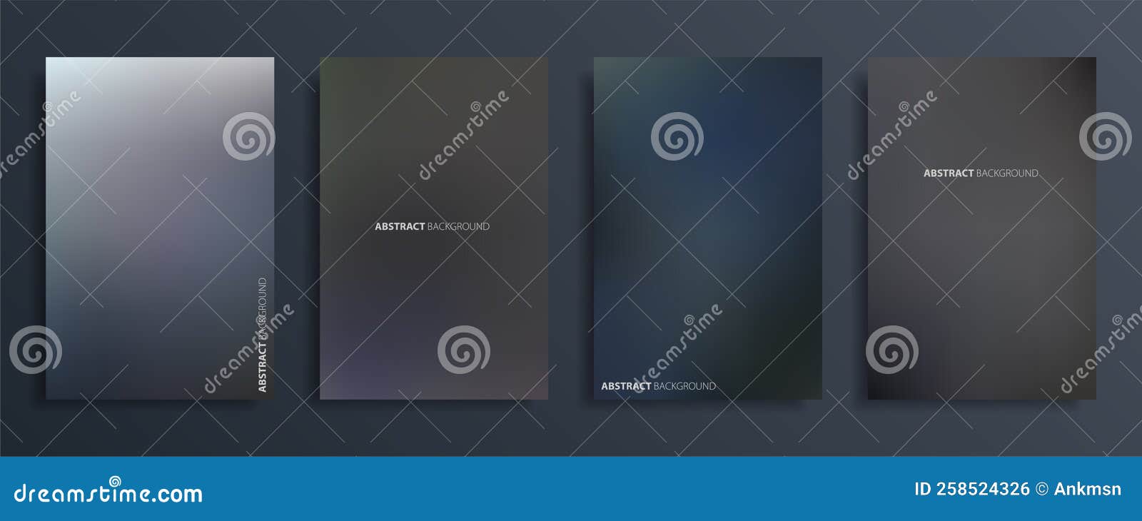 Abstract Gradient Blurred Background in Dark Pastel Color Stock Vector ...