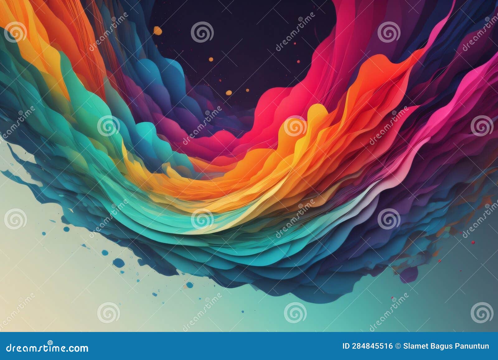 Wavy Gradient Color for Background with Abstract Style Stock ...