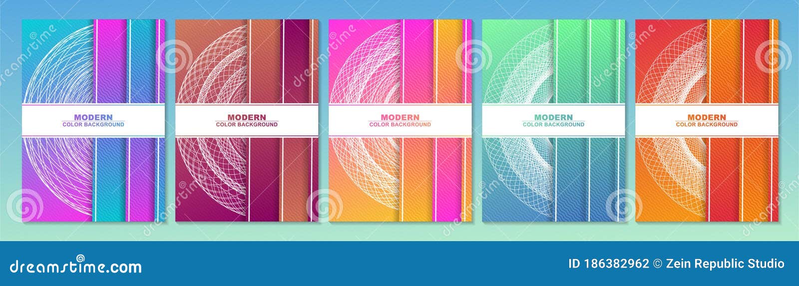Abstract Gradient Color Pattern Texture for Book Cover Template Vector ...