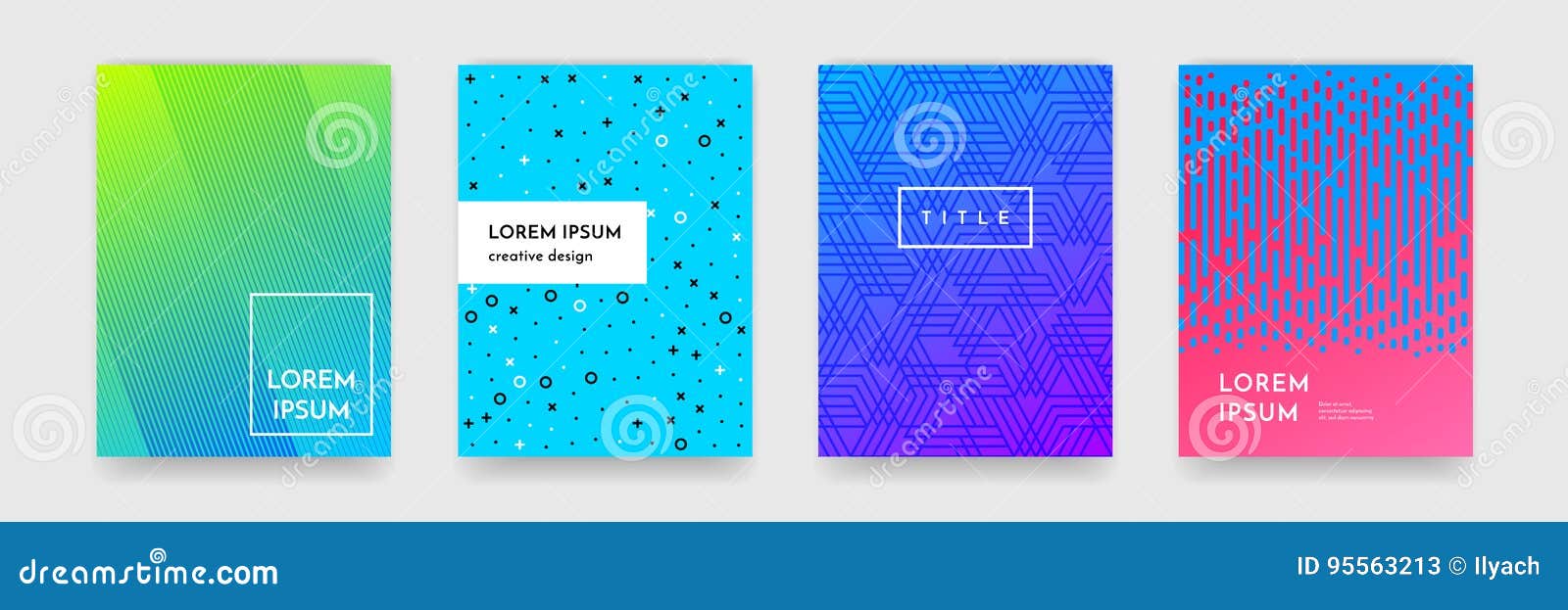 Abstract Gradient Color Pattern Texture for Book Cover Template Vector ...