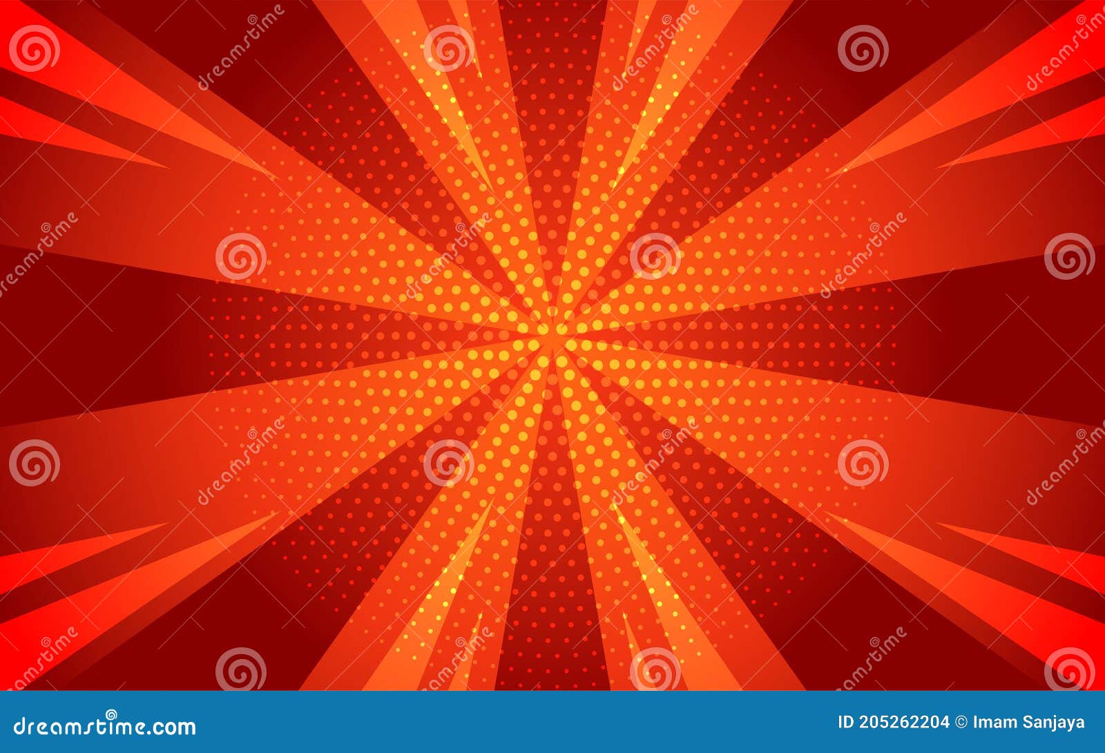 Abstract Gradient Comic Background in Cartoon Style Stock Vector ...