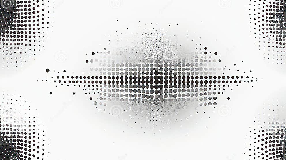 Abstract Gradient Dot Design with Aligned Patterns Stock Illustration ...