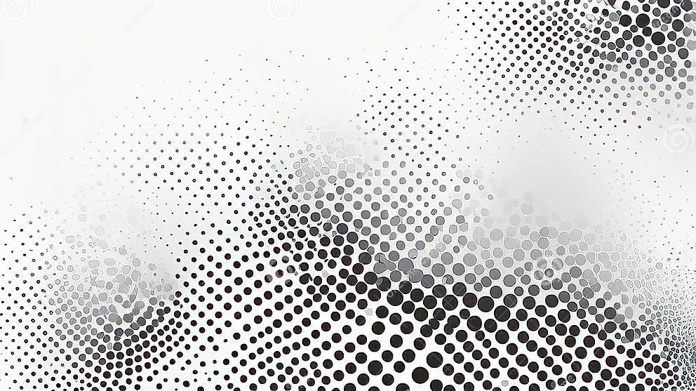 Abstract Gradient Dot Patterns in Aligned Design Stock Illustration ...