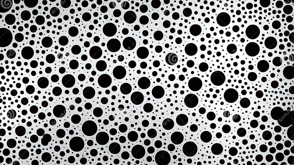 Abstract Gradient Dot Patterns in Black and White Stock Illustration ...