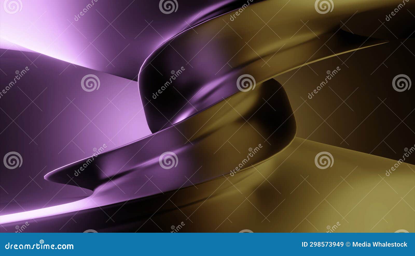 Abstract Gradient Effect of a Metal Twisted Material. Design. Optical ...
