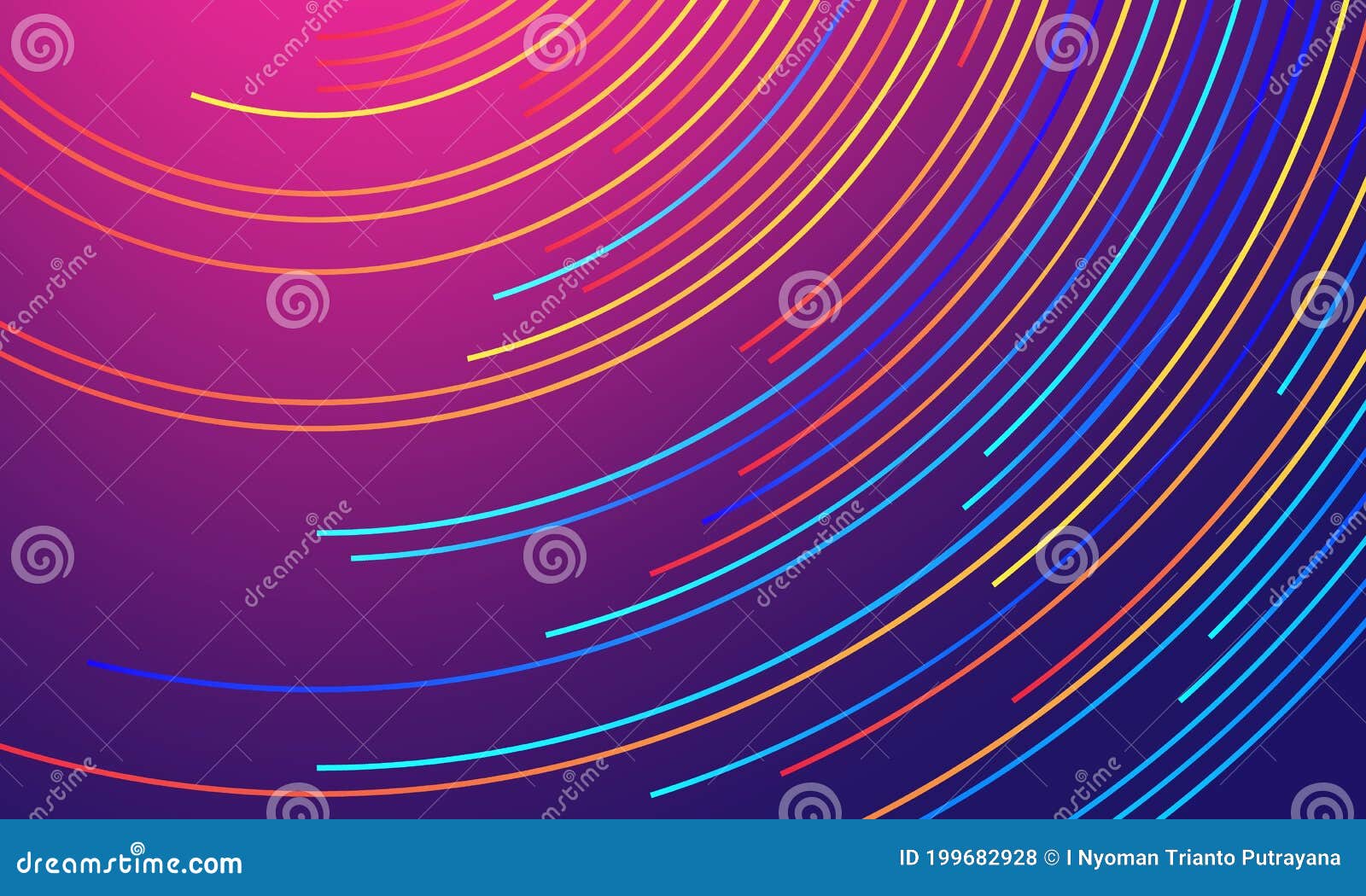Abstract Gradient Futuristic Linear Background Design. Technology, Big ...