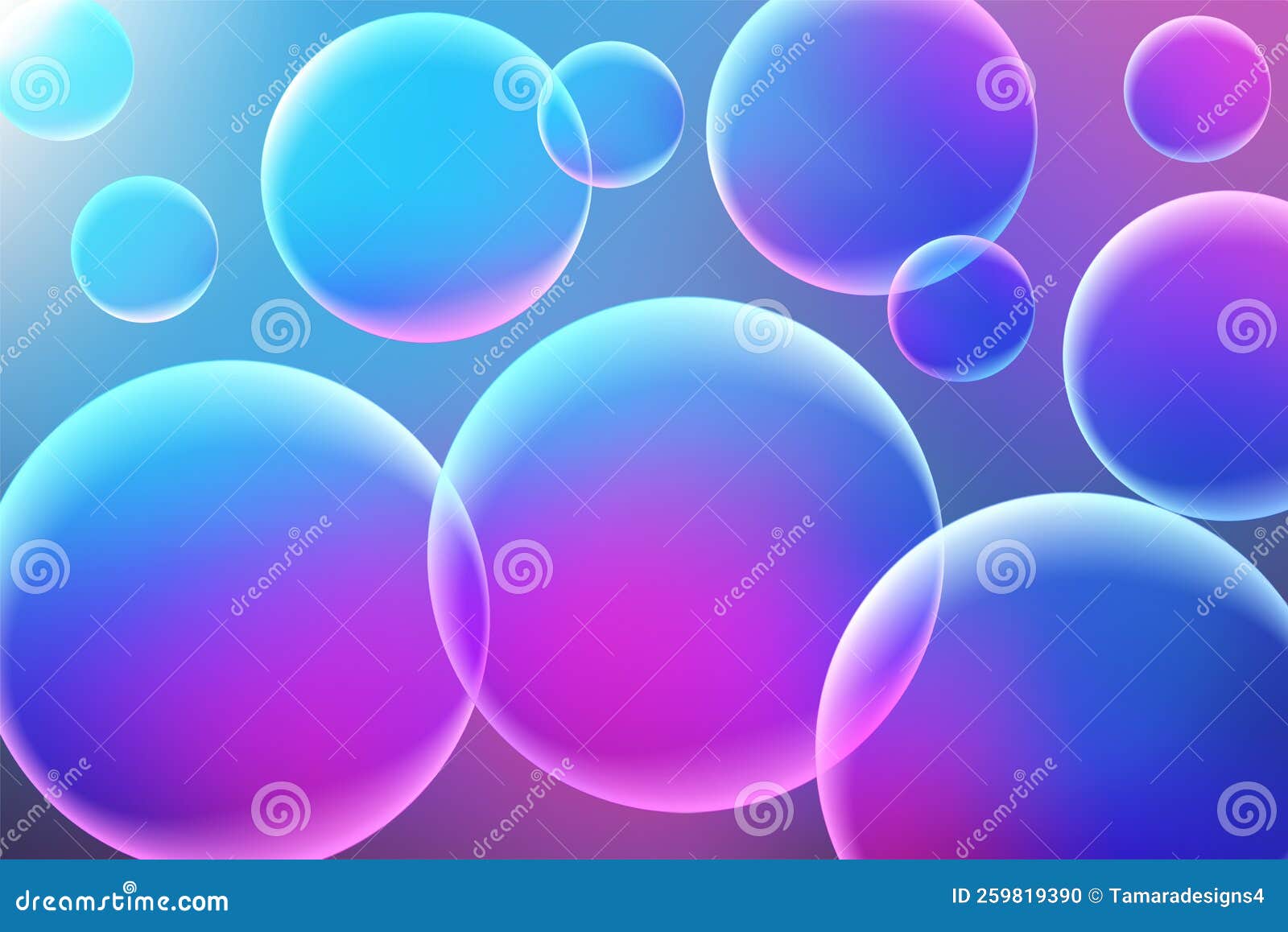 Abstract Gradient Glowing Background with 3D Sphere Shapes Stock Vector ...