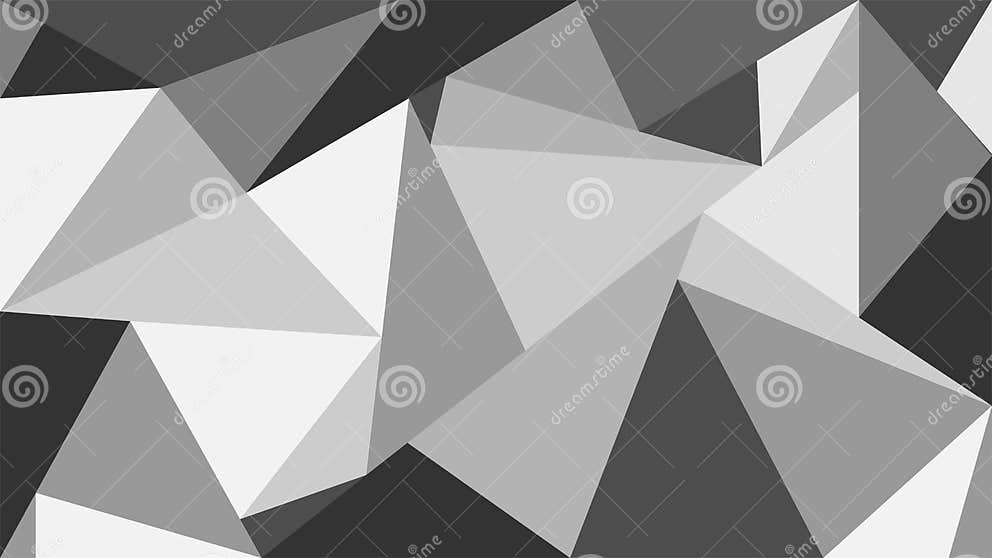 Abstract Gray Background of Triangles. Vector Illustration. Stock Vector - Illustration of ...