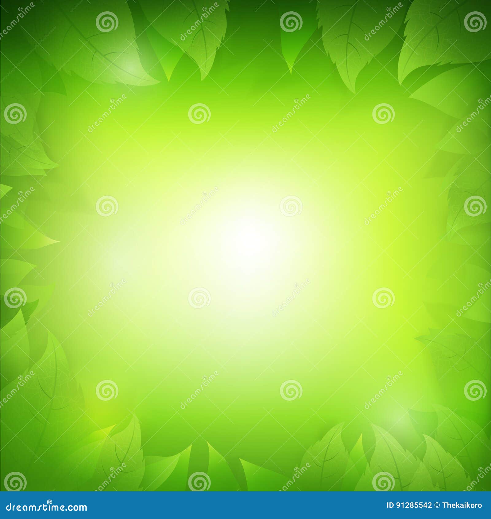 Abstract Gradient Green Background with Transparency Leaf Stock Vector ...