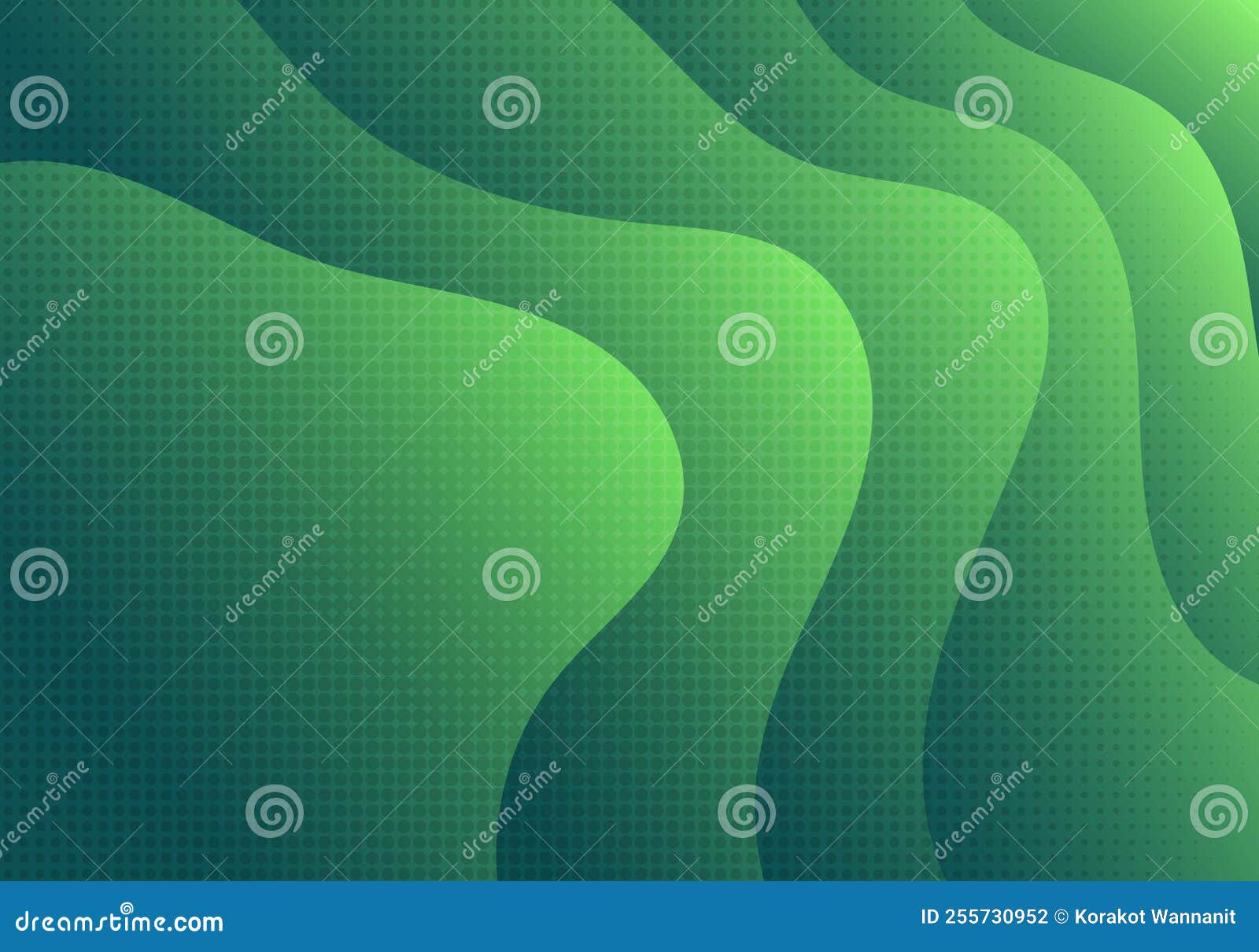 Abstract Gradient Green Colors Vivid Design Decorative Style. Clear ...