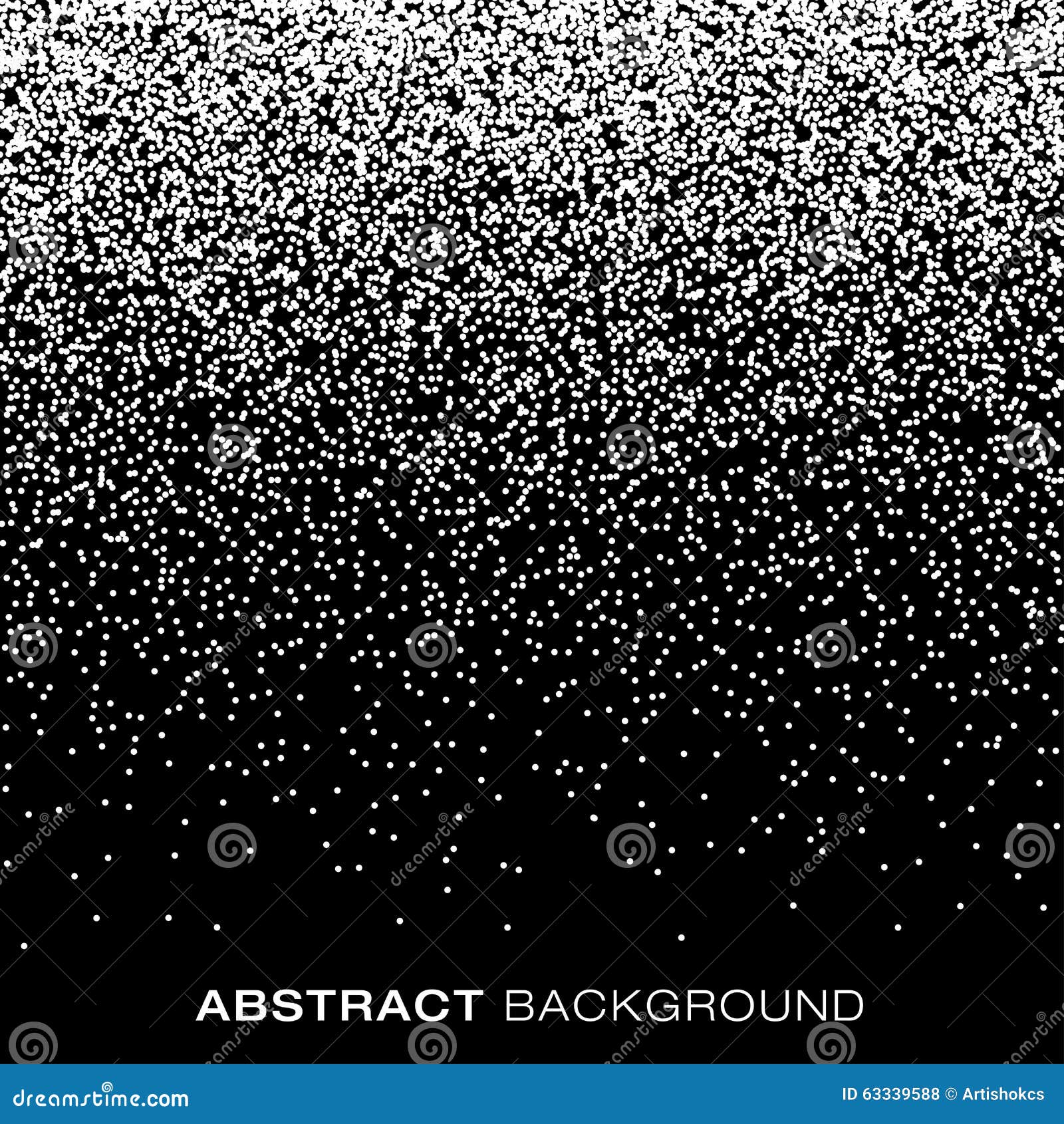 Abstract Gradient Halftone Snow Flake Dots Background Stock Vector ...