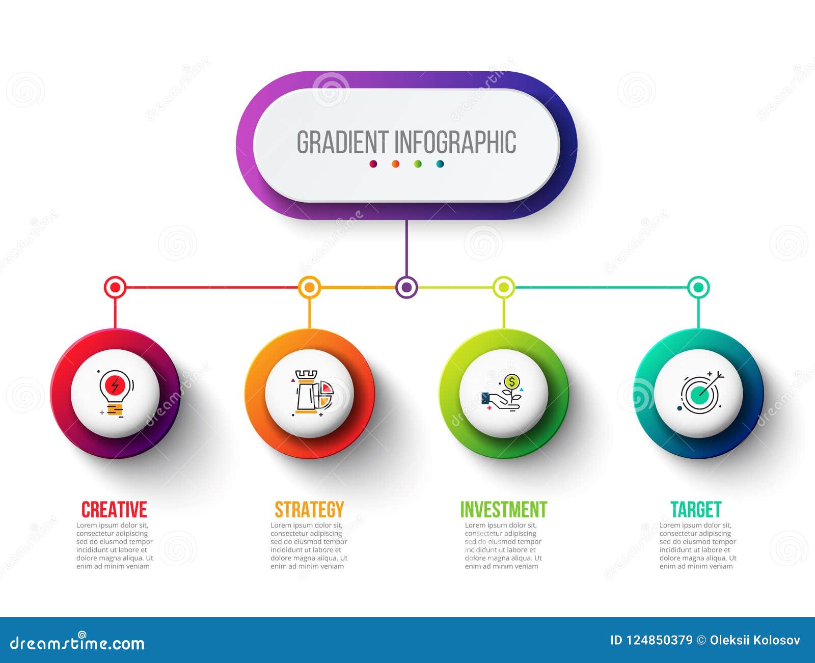 Gradient Infographics Element Of Chart, Graph, Diagram Royalty-Free ...