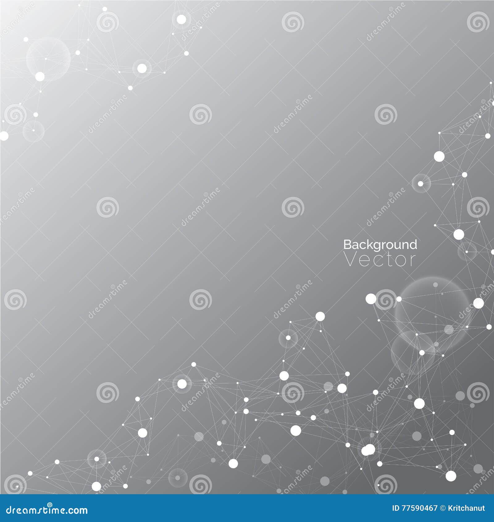 Abstract Gradient Light Gray Background with Molecular Pattern Stock ...