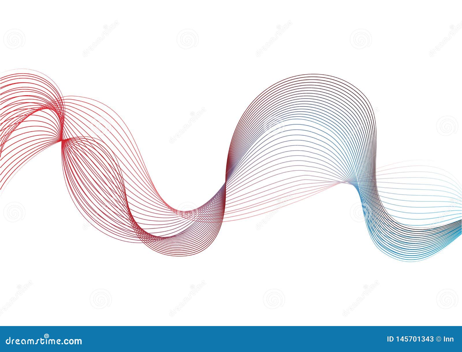 Abstract Gradient Line Wave Vector Illustration Background Stock Vector ...