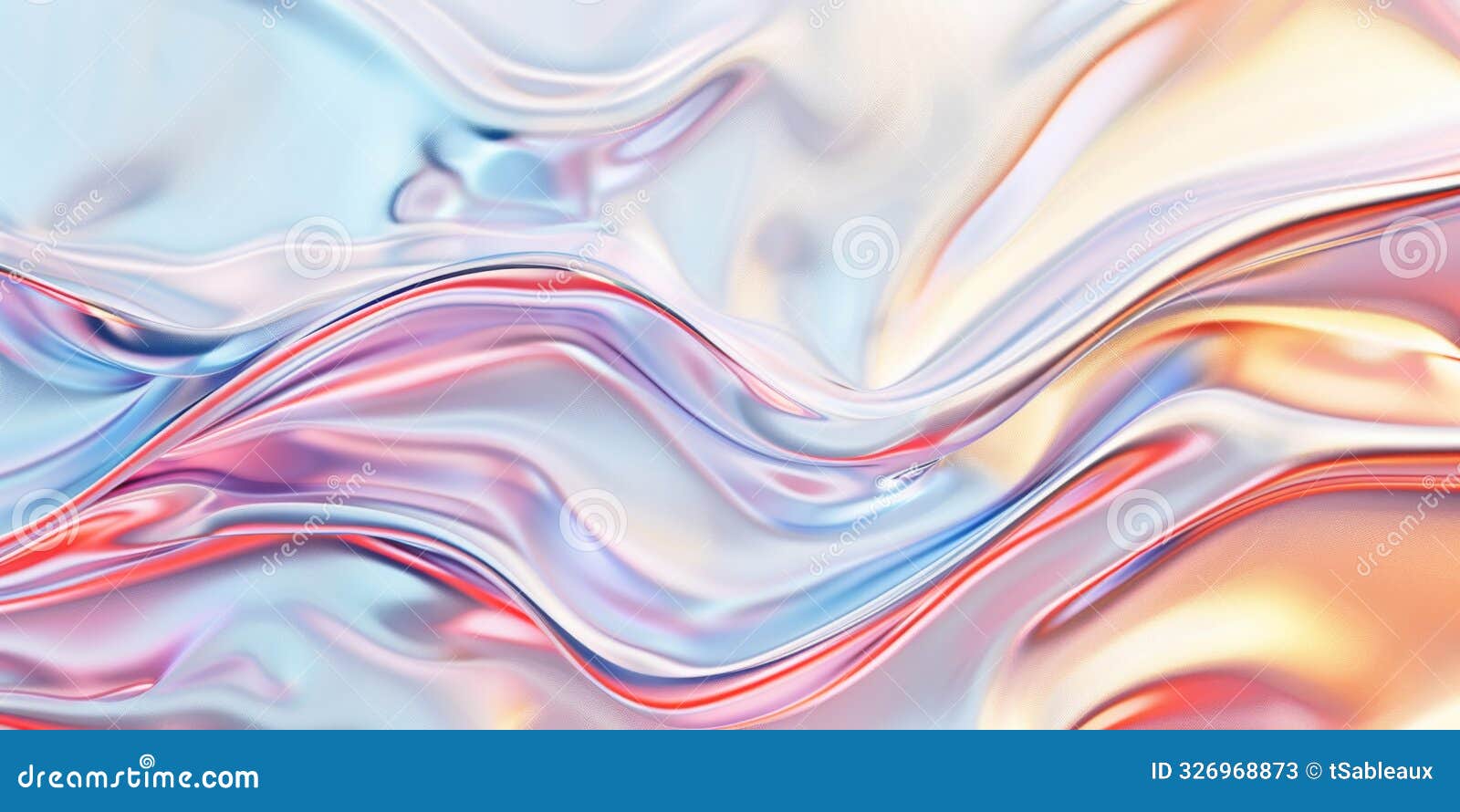 Abstract Gradient Melty Metallics Background in Blue, Red, and White ...
