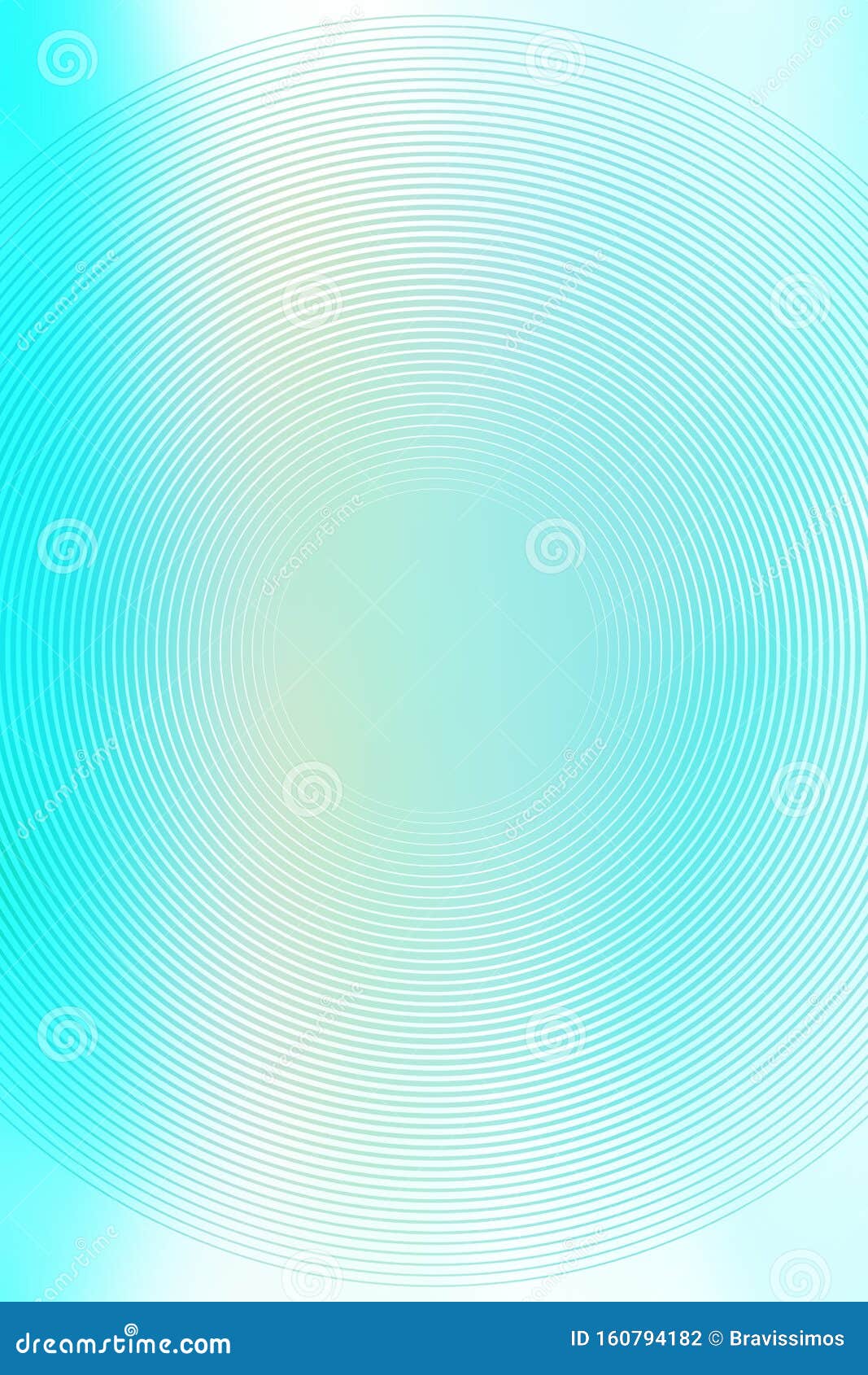 Abstract Gradient Radial Turquoise Background. Graphic Stock ...