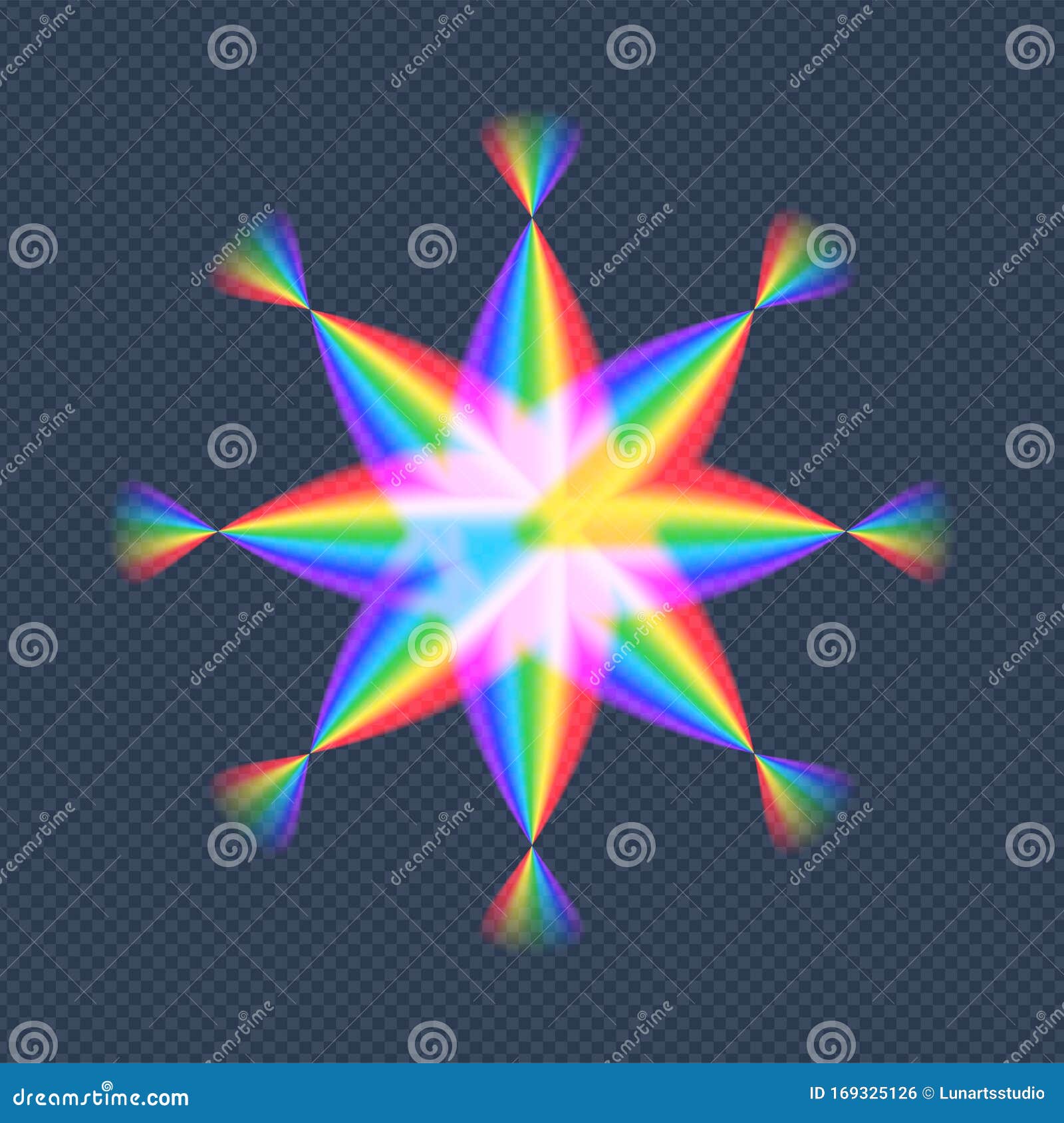 Abstract Gradient Rainbow Star Vector Stock Illustration Design ...