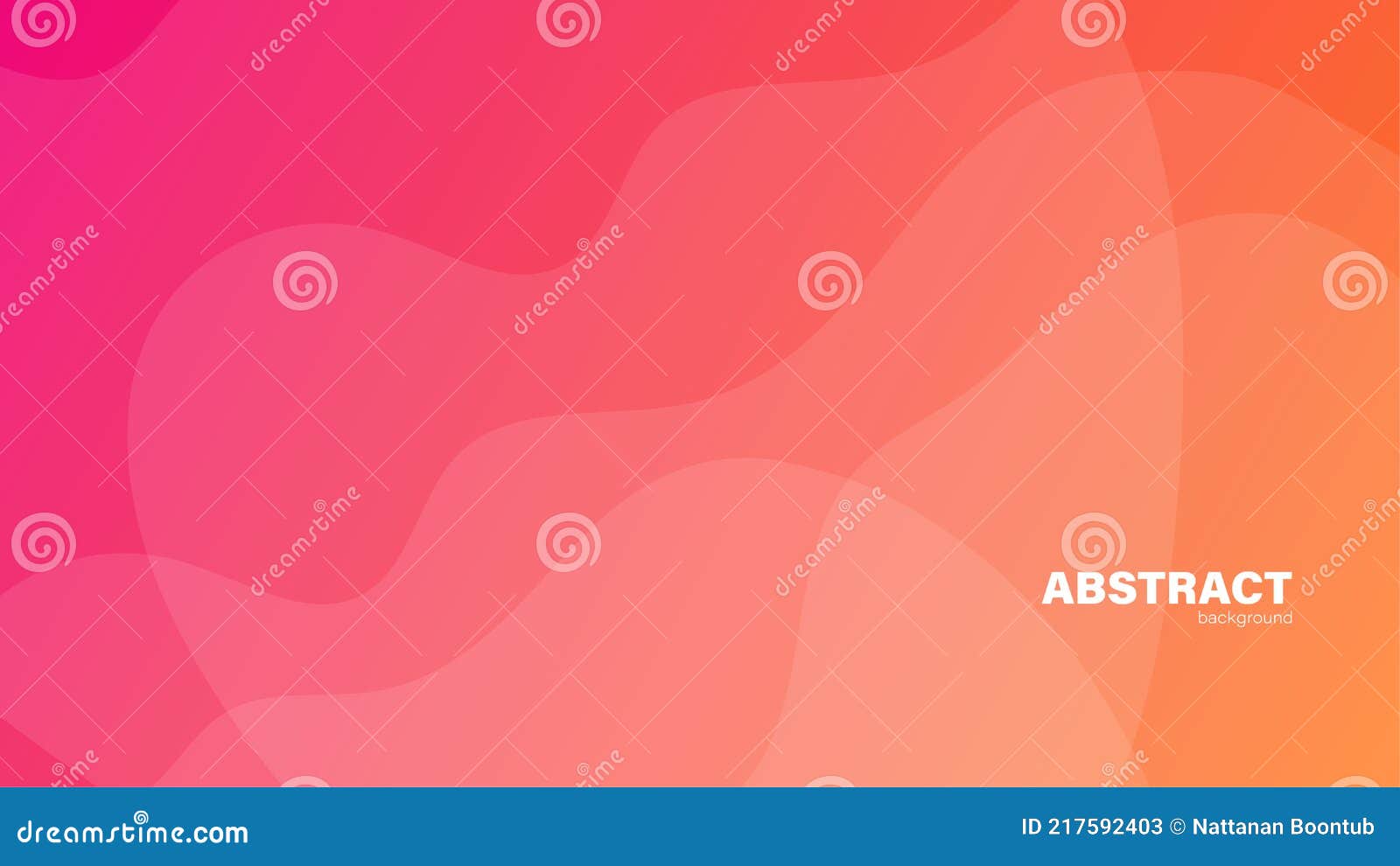 Abstract Gradient Red and Orange Background and Fluid Shape with Lines ...
