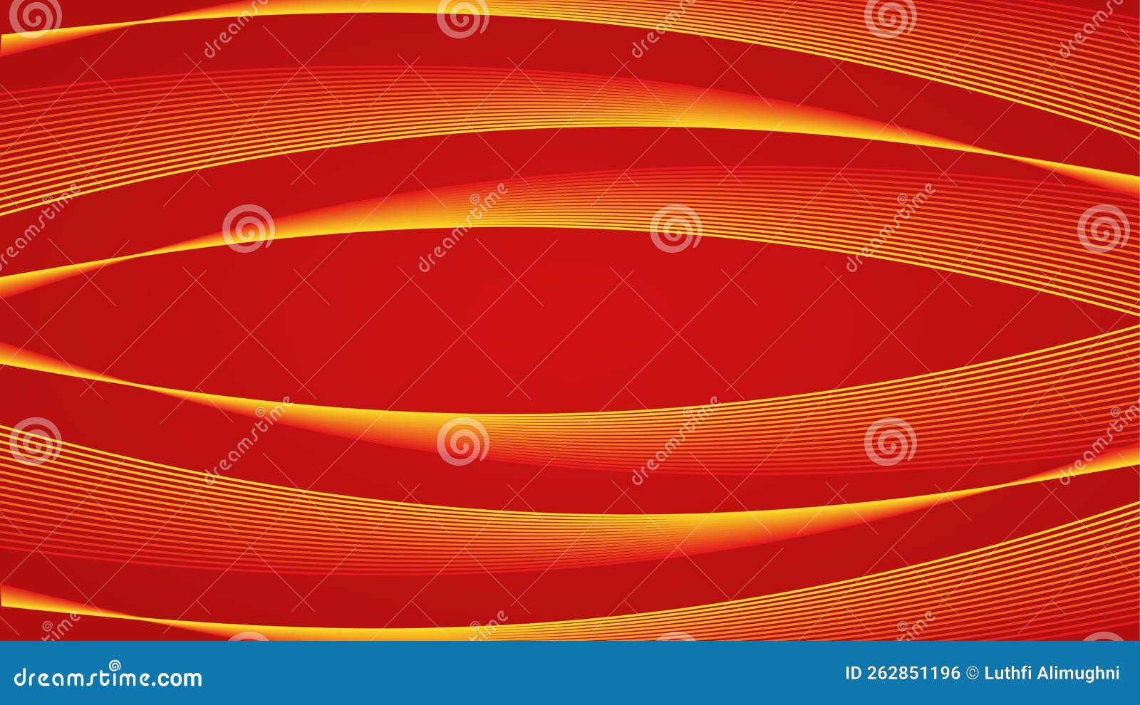 Abstract Gradient Red and Yellow Line Art on Red Background Vector ...