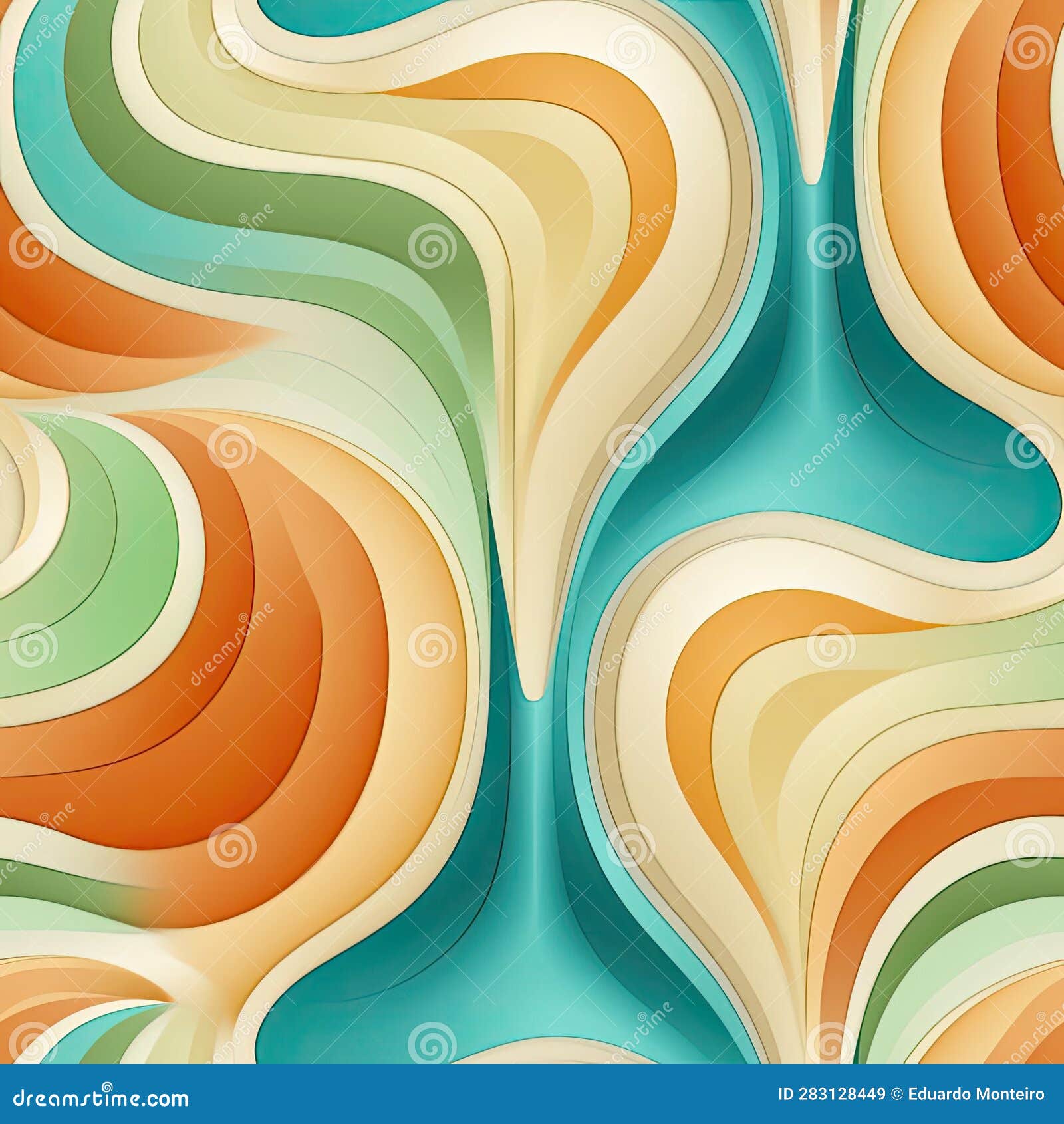 Abstract Gradient Shape Wallpaper with Colorful Swirls (tiled) Stock ...