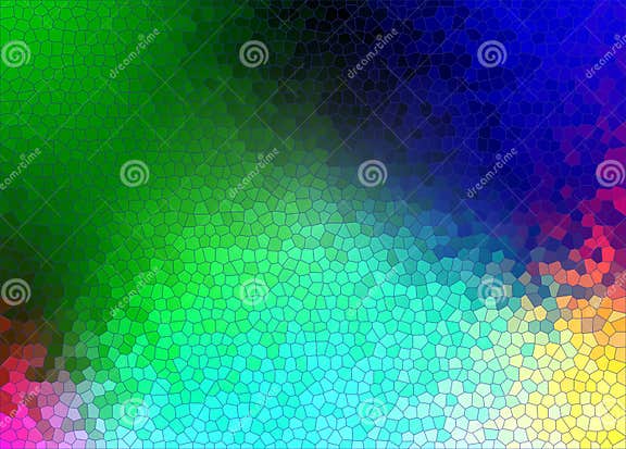Abstract Gradient with Stained Glass Effect Stock Illustration ...