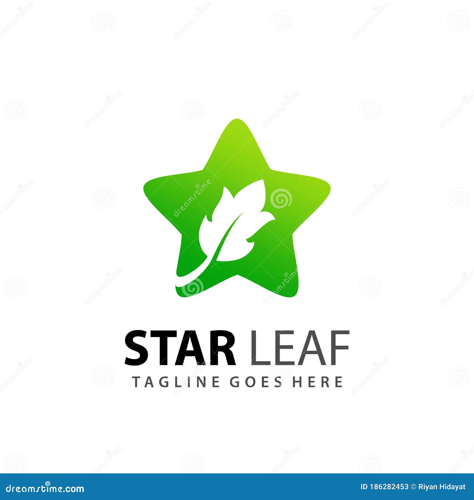 Star Leaf Logo Vector Design. Abstract Emblem, Designs Concept, Logos ...