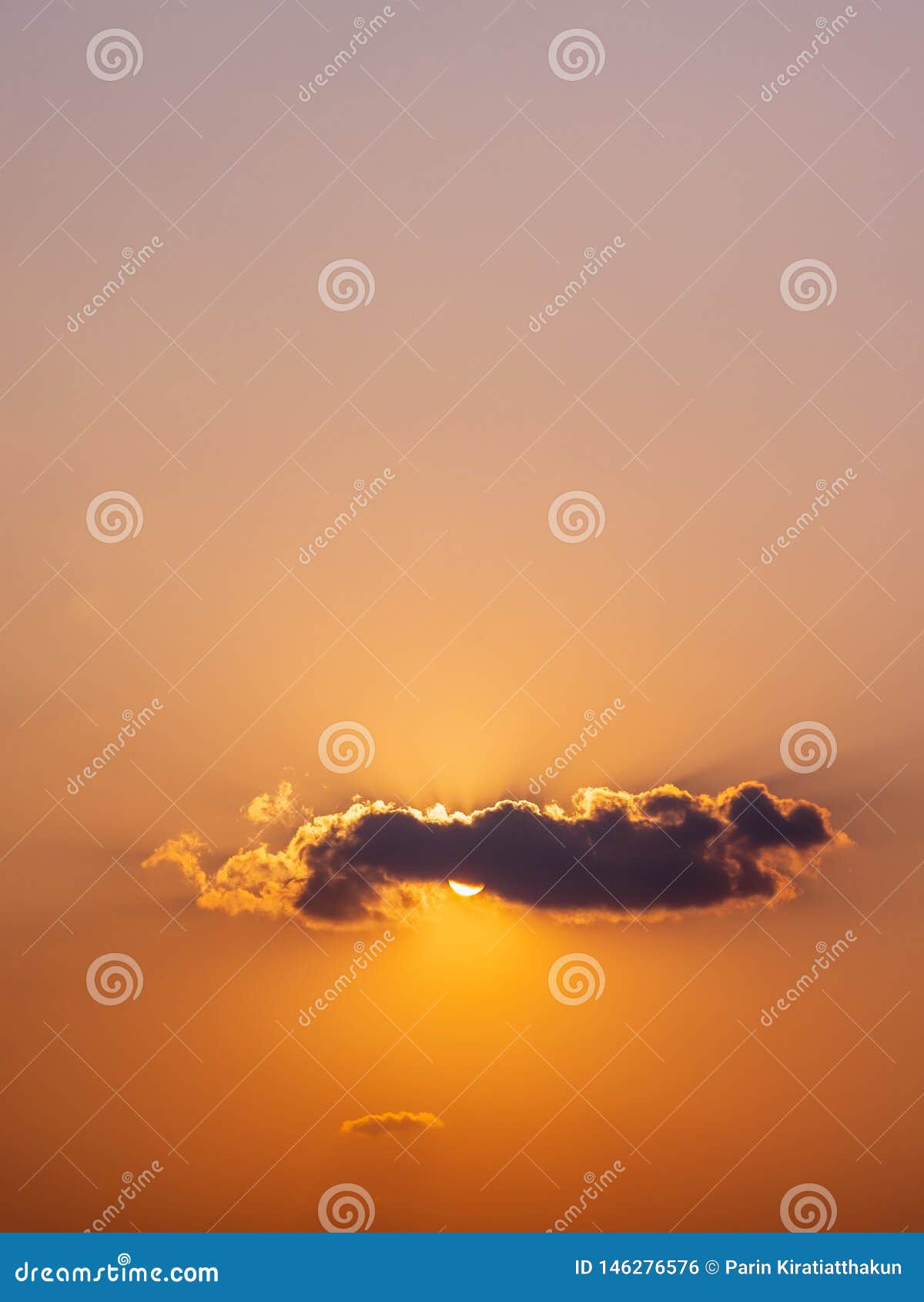 Gradient Sunrise in the Sky with Blue and Orange Natural Background ...