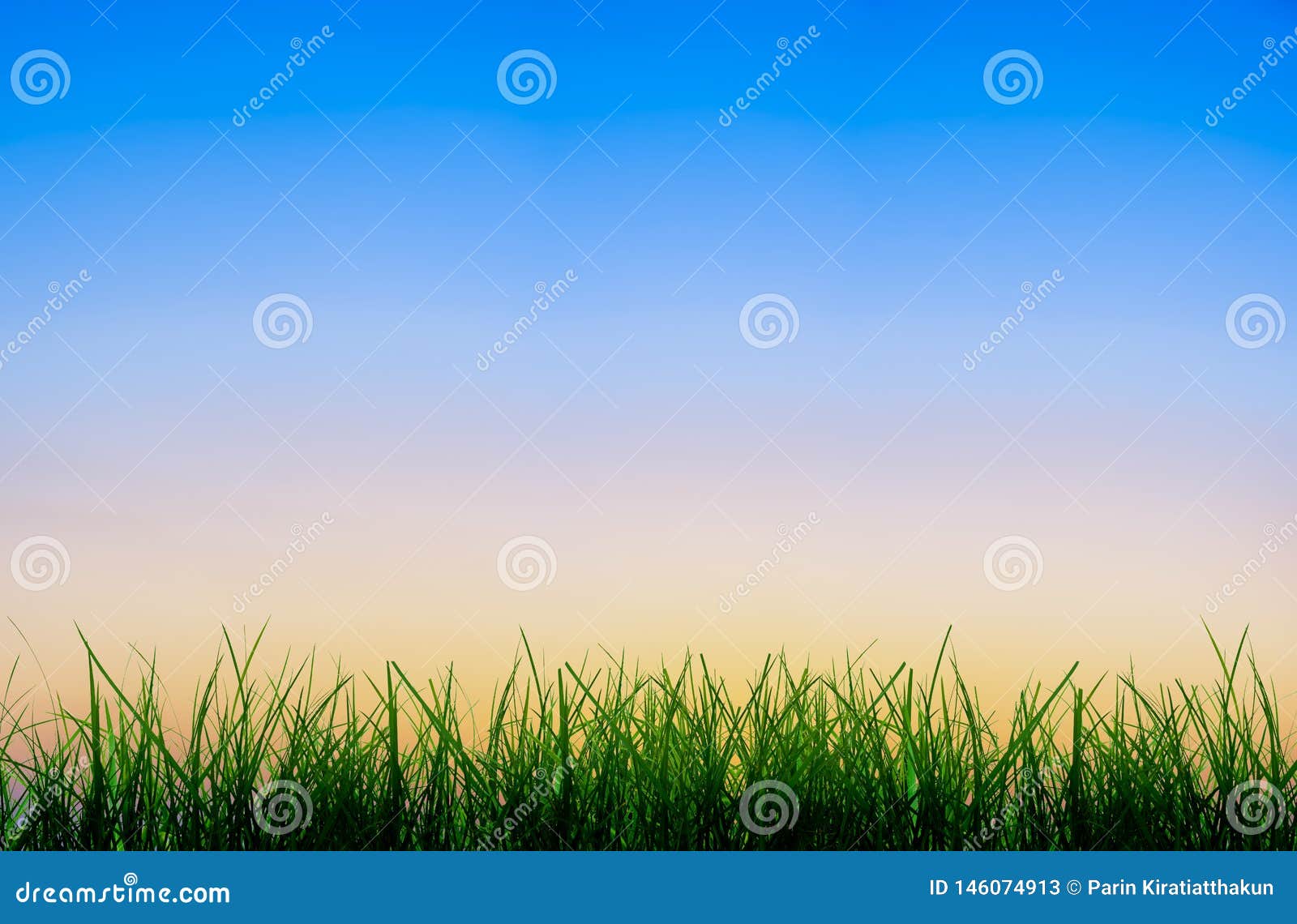 Gradient Sunrise in the Sky with the Morning Atmosphere before Sunrise ...