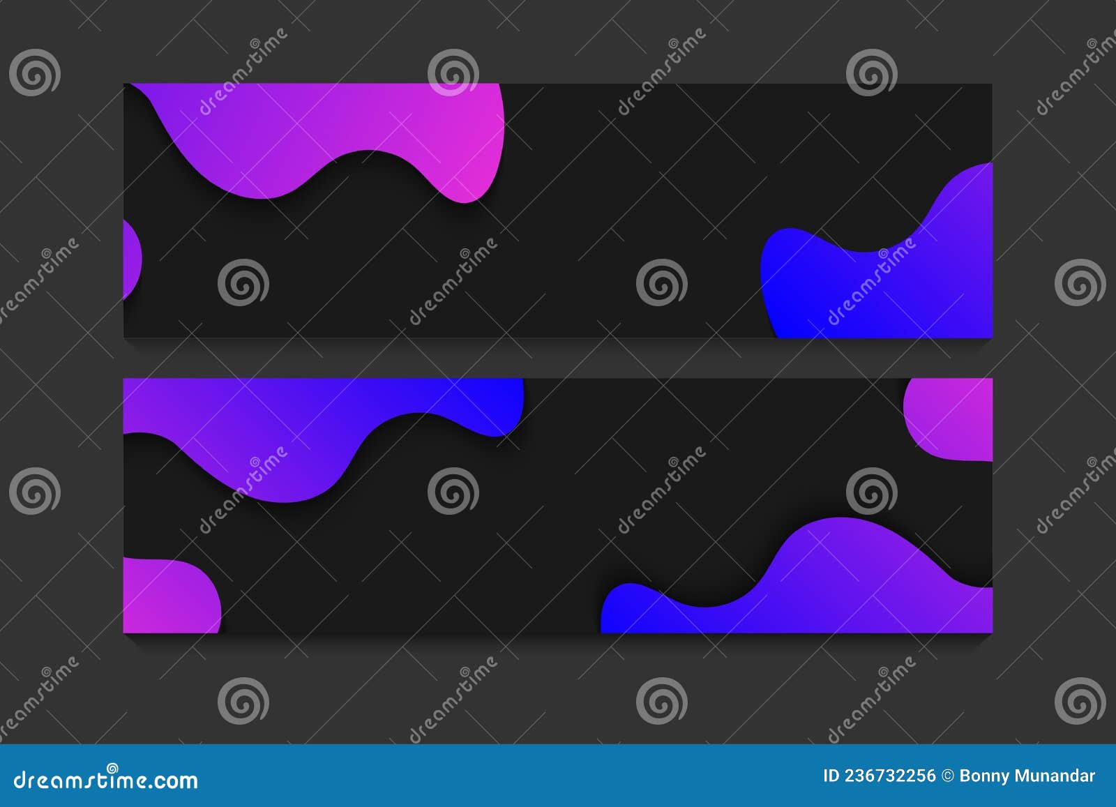 Abstract Gradient Web Banner Design Background or Header Templates ...