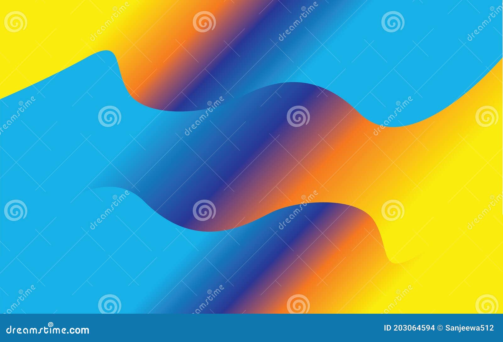 Abstract Gradient Yellow, Blue Background Template Vector Stock Vector ...