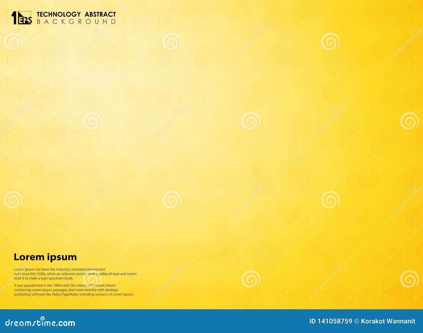 Abstract Gradient Yellow of Science Pentagon Technology Futuristic ...