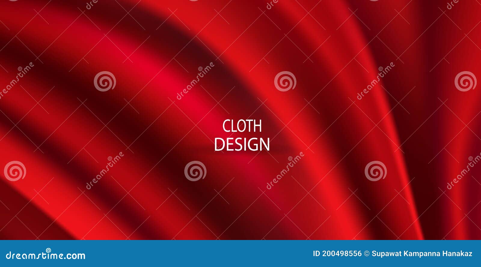 Abstract Gradients, Fabric Red Waves Banner Template Background Stock ...