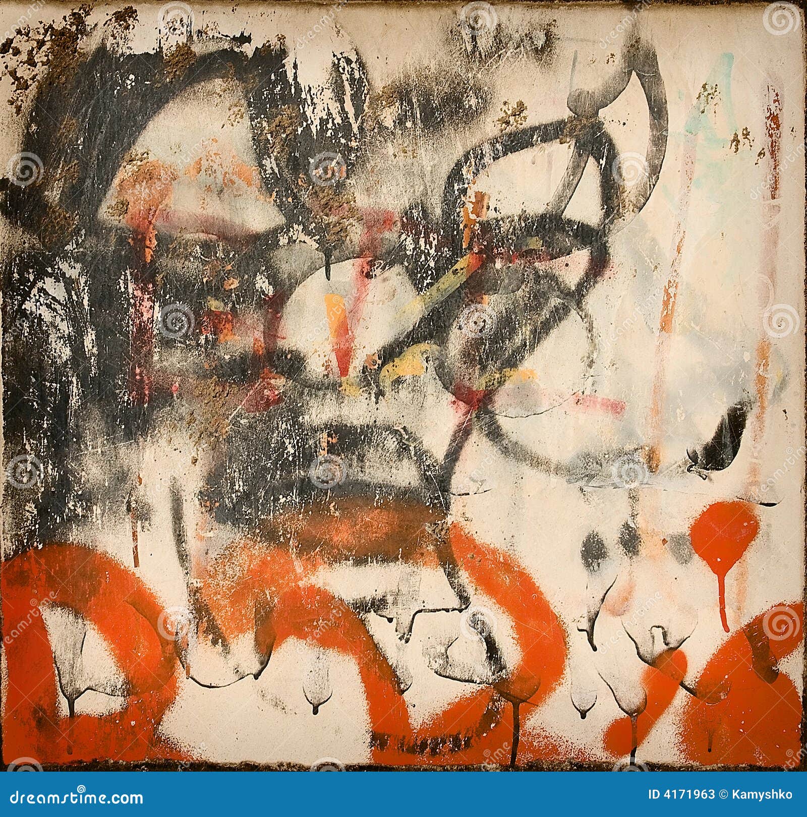 Abstract graffiti stock illustration. Illustration of industrial - 4171963